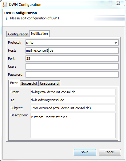 Data Warehouse (DWH) Management