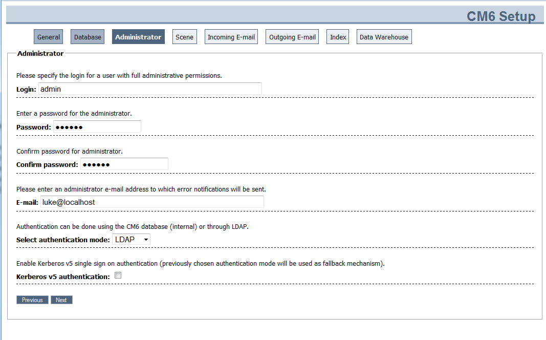 ConSol CM LDAP Authentication